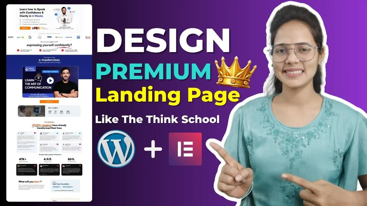 Design a Premium Landing Page on Elementor | Step-by-Step WordPress ...